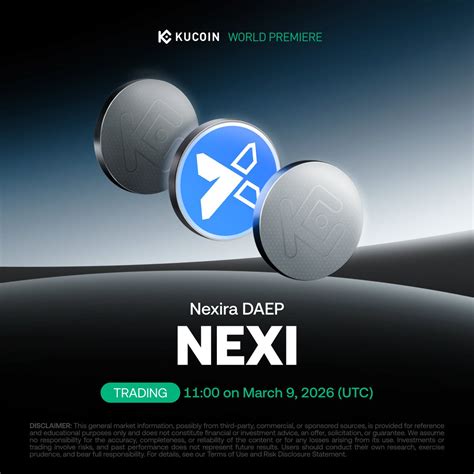 📢 World Premiere Listing Nexiradaep Nexi Is Coming To Kucoin