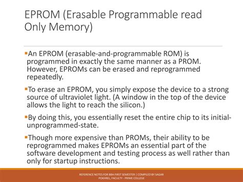 Primary Memory RAM ROM And Their Types PDF