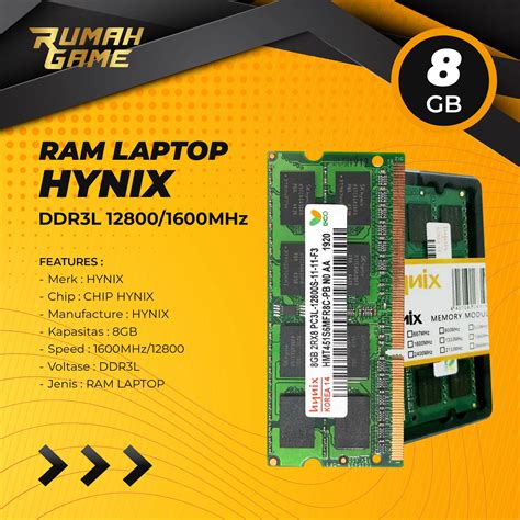 SK Hynix Ram Laptop 8GB DDR3L 12800 1600Mhz Sodimm Notebook Lazada Indonesia
