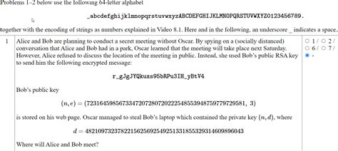 solved rsa cryptography message
