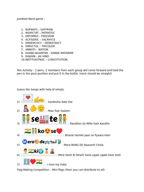 Jumbled Word Game Pdf