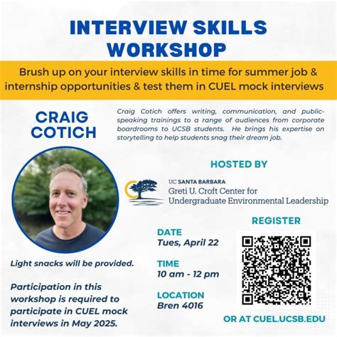 Interview Skills Workshop Greti U Croft Center For Undergraduate