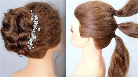 5 Mins Hairstyle Easy Wedding Hairstyle Tutorial Youtube