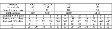 Table 1 From Face Recognition Using Nearest Feature Space Embedding