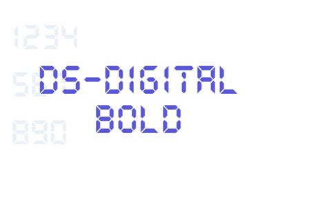 DS Digital Bold Font Free Download Now