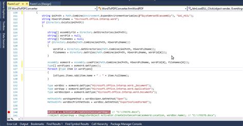 C Cannot Create Instance For An Interface While Using Microsoft Office Interop Word Stack