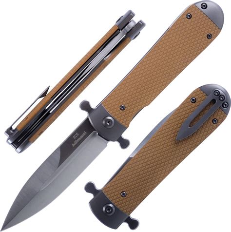 GASAMSONBR Couteau Ganzo Adimanti Samson Brown Lame Acier D2 ...