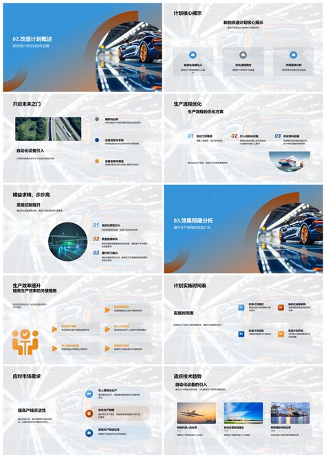 2025汽车产线革新升级高效自动化生产优化ppt模板下载 风云办公