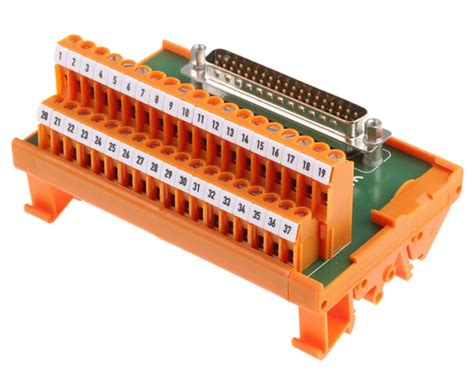 Rs Pro Rs Pro Contact Male Interface Module D Sub Connector Din Rail Mount A Rs