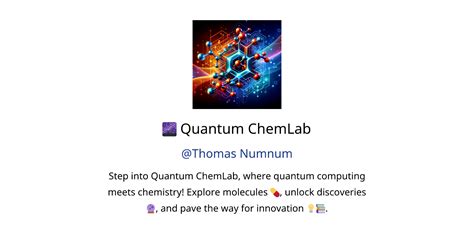 🌌 quantum chemlab gpts features and functions examples and prompts gpt store