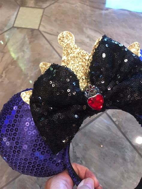 Evil Queen Themed Minnie Mouse Ears Etsy