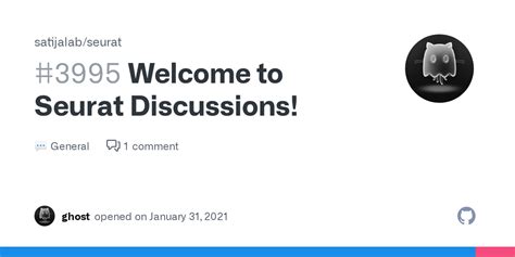 Welcome To Seurat Discussions Satijalab Seurat Discussion GitHub