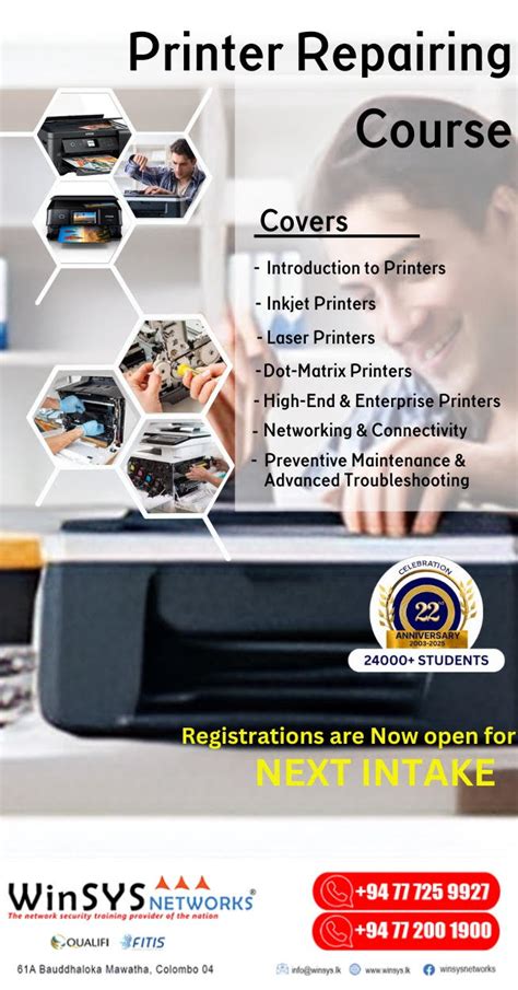 Certificate In Printer Repair Winsys Networks Coursenet