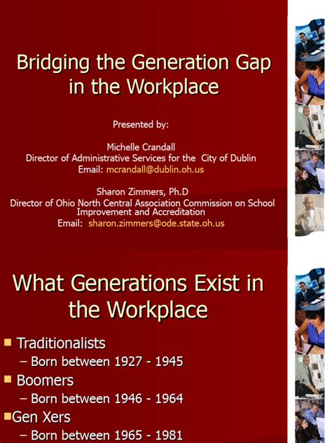 Bridging The Generation Gap Pdf Millennials Human Development