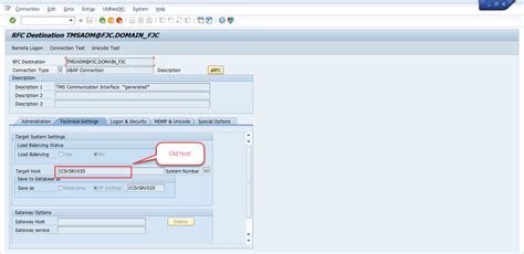 Solved Unable To Edit Rfc Destination Tmsadm In Sm59 Rf Sap Community