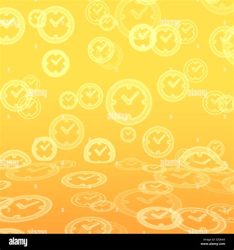 Clock Button On A Touch Screen Interface Stock Photo Alamy