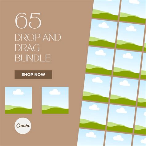 Canva Template Drop And Drag Mockups Etsy