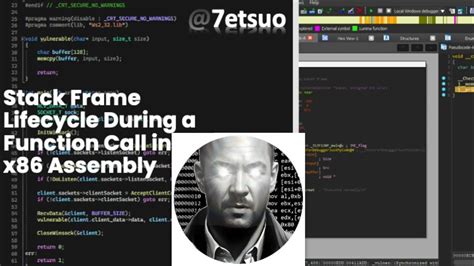 stack frame lifecycle during a function call in x86 assembly youtube