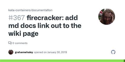 Firecracker Add Md Docs Link Out To The Wiki Page · Issue 367 · Kata
