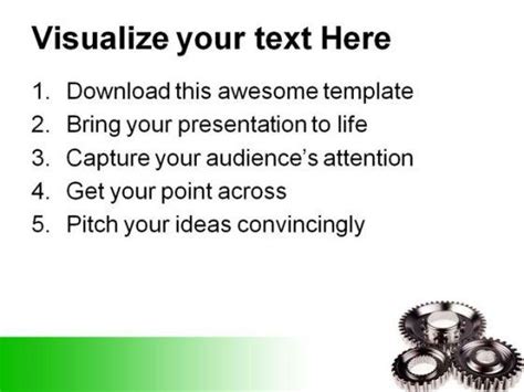 Cogs Gears Industrial PowerPoint Templates And PowerPoint Backgrounds Graphics