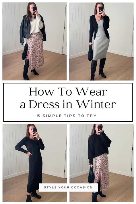 How To Wear A Dress In Winter Tips And Ideas For Cold Weather