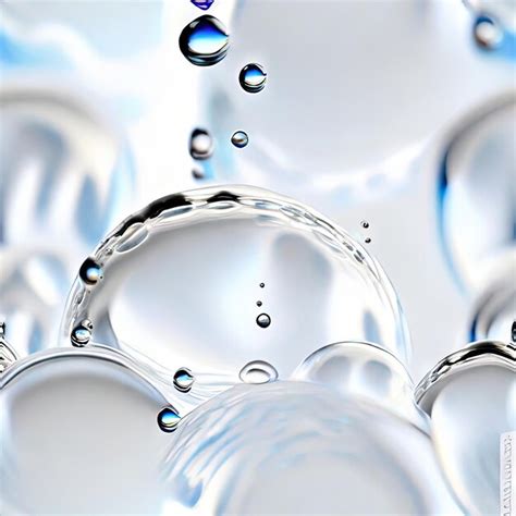 Premium AI Image Fluid Illusions Captivating Dance Of Water Liquid Bubbles
