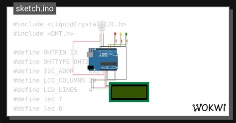 Pengukur Suhu Dgn Lcd Wokwi ESP32 STM32 Arduino Simulator