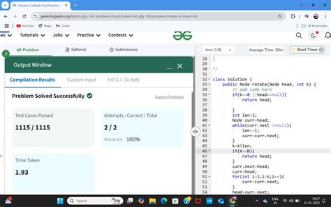 160daysofcode Coding Linkedlist Problemsolving Java Dsa Gfg160 R Divya