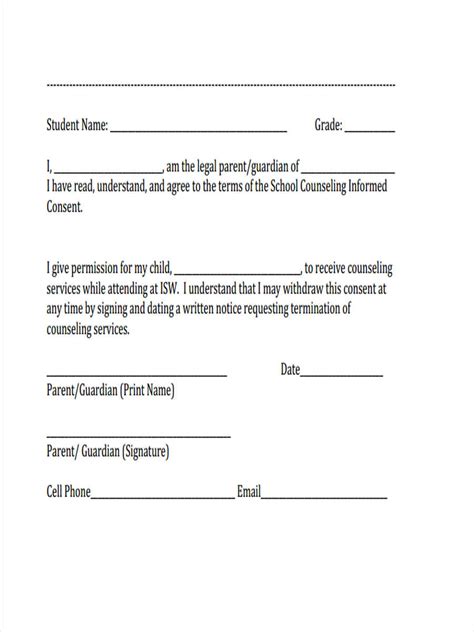 Group Therapy Consent Form Template