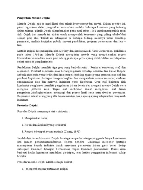 Metode Delphi Pdf