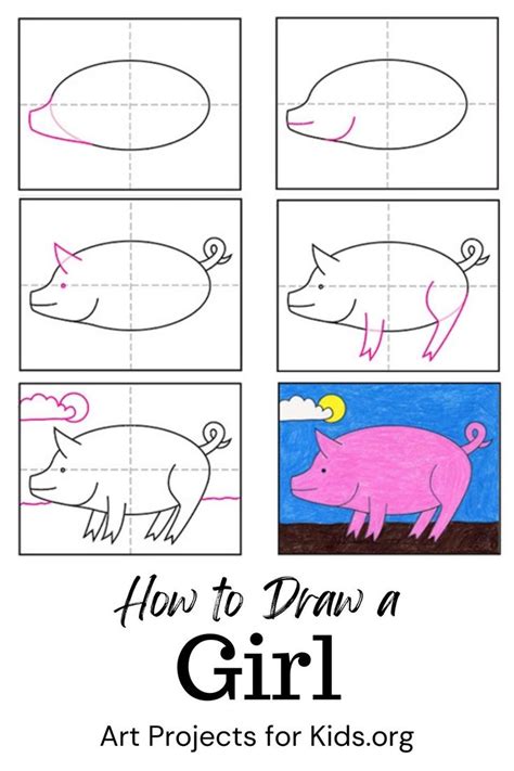 Easy How To Draw A Pig Tutorial Video And Pig Coloring Page Coloring Pages Charlottes Web