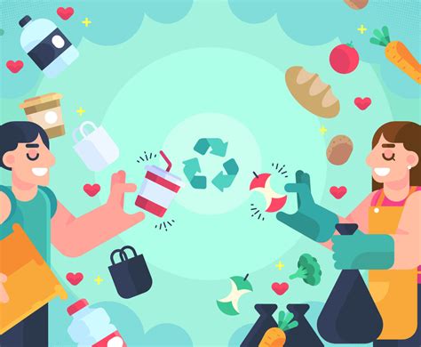 Couple Sorting Recyclables