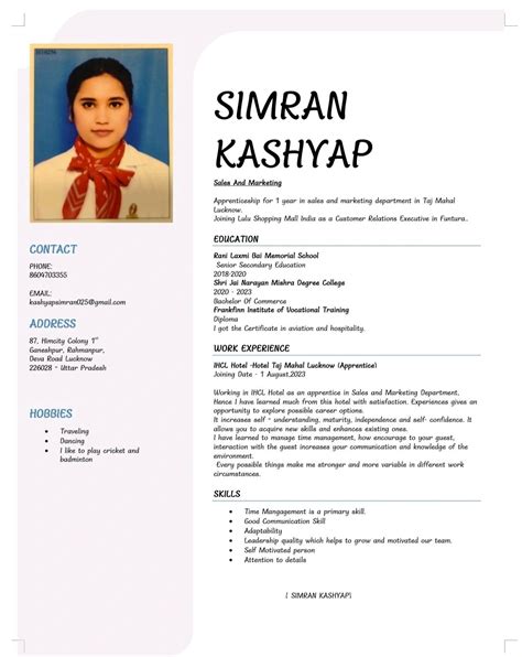 Experience Makes You Better And Increases Your Ability Towards Work Simran Kashyap