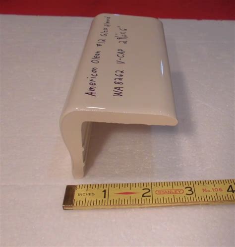 1 Pc Almond V Cap Ceramic Trim Tile Counter Top Edging American