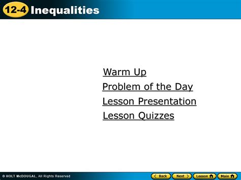 Warm Up Problem Of The Day Lesson Presentation Lesson Quizzes Ppt Download