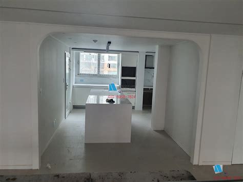 유리 슬라이딩도어 양개형 유리중문 미닫이 중문으로 주방 유리 파티션으로 공간분리