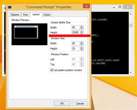 Fix No Scrolling In The Command Prompt After Font Change