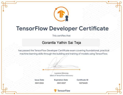 gorantla yathin sai teja on linkedin kluniversity klcse tensorflow