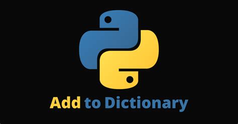 如何给 python 字典添加项目