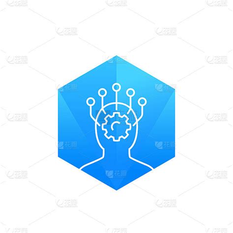 机器学习和数据挖掘向量线性图标