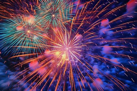 Colorful Fireworks Exploding At Night Against Sky Stock Image Image Of Celebration Bright Colorful Fireworks Exploding At Night Against Sky Stock Image Image Of Celebration Bright