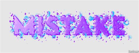 Mistake Text Effect And Logo Design Word