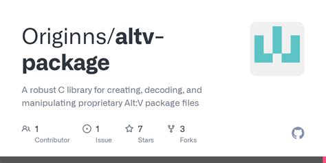 Github Originnsaltv Package A Robust C Library For Creating Decoding And Manipulating