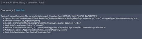 the parameter is incorrect exception from hresult 0x80070057 e