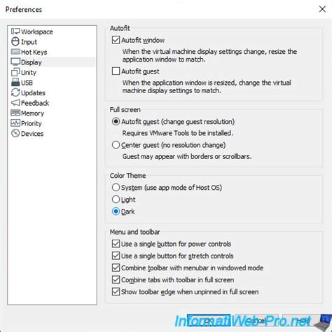 Enable The Dark Color Theme Of Vmware Workstation 16 Vmware