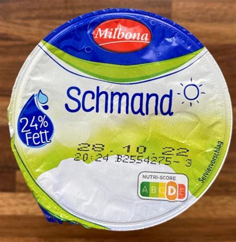 Smand 24 Fett Milbona Kalorie Kj A Nutriční Hodnoty