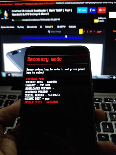Oneplus 5t Unlock Bootloader Flash Twrp Root Nandroid And Efs Backup And More Xda Forums