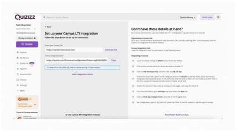 Integrate Quizizz With Canvas Via LTI As An Administrator Help Center