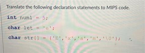 Solved Convert The Following Loop To Mips Language For Int