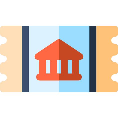 Ticket Basic Rounded Flat Icon